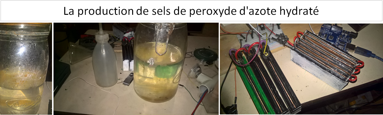 La production de peroxyde d’azote hydraté – Atelier Léonard